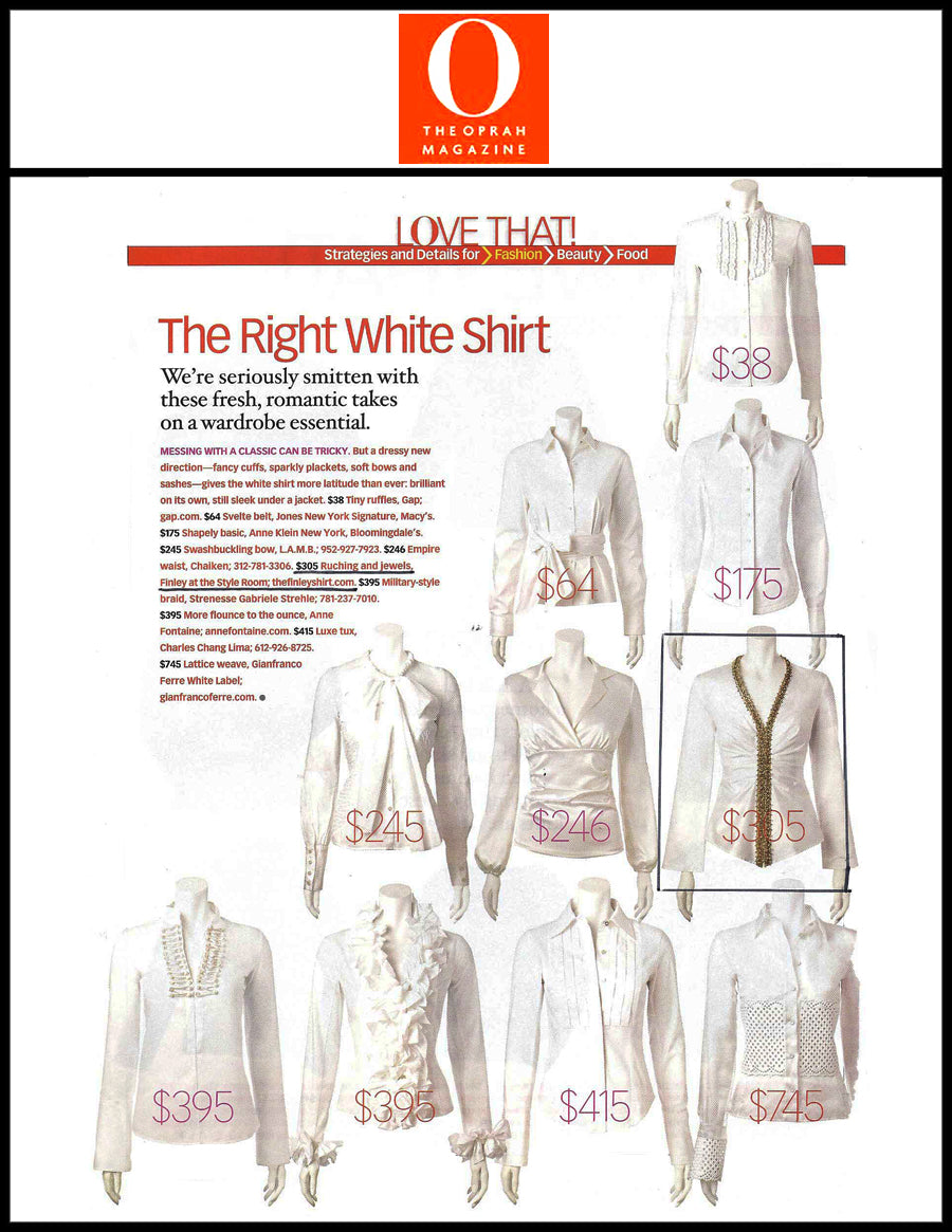 O magazine - The Right White Shirt – Finley Shirts
