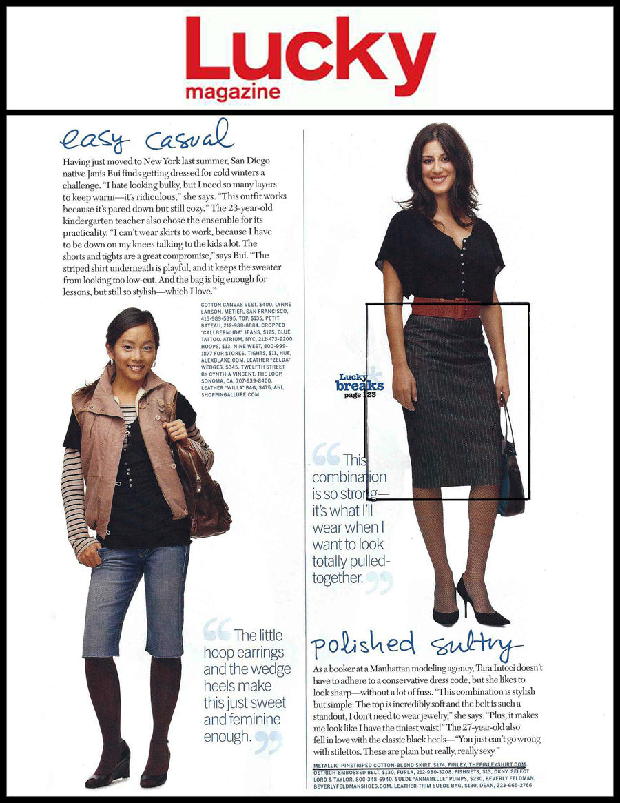 Lucky Magazine – Finley Shirts